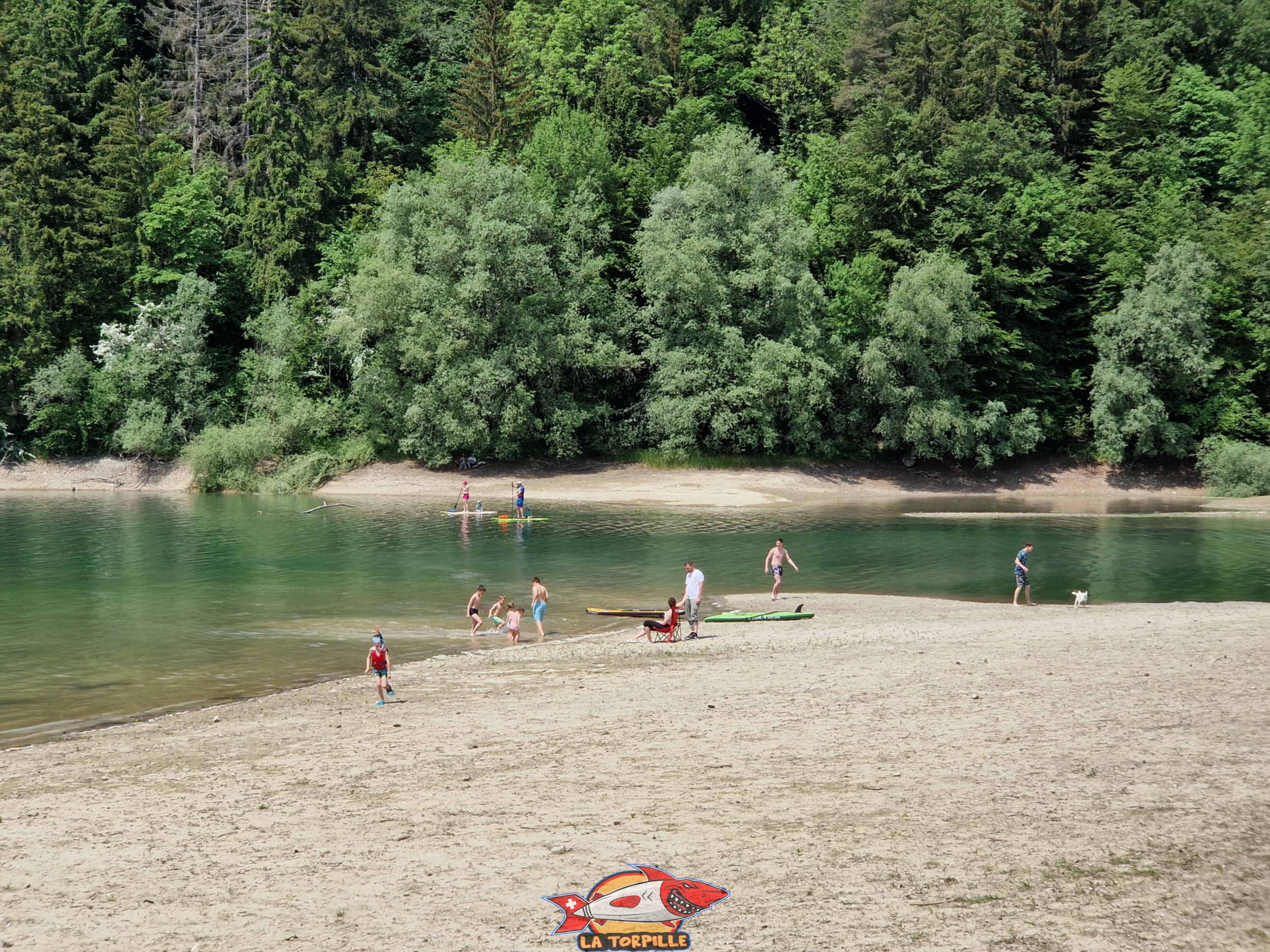 🏖️ Plage de la Roche | Lac de la Gruyère | Canton de Fribourg